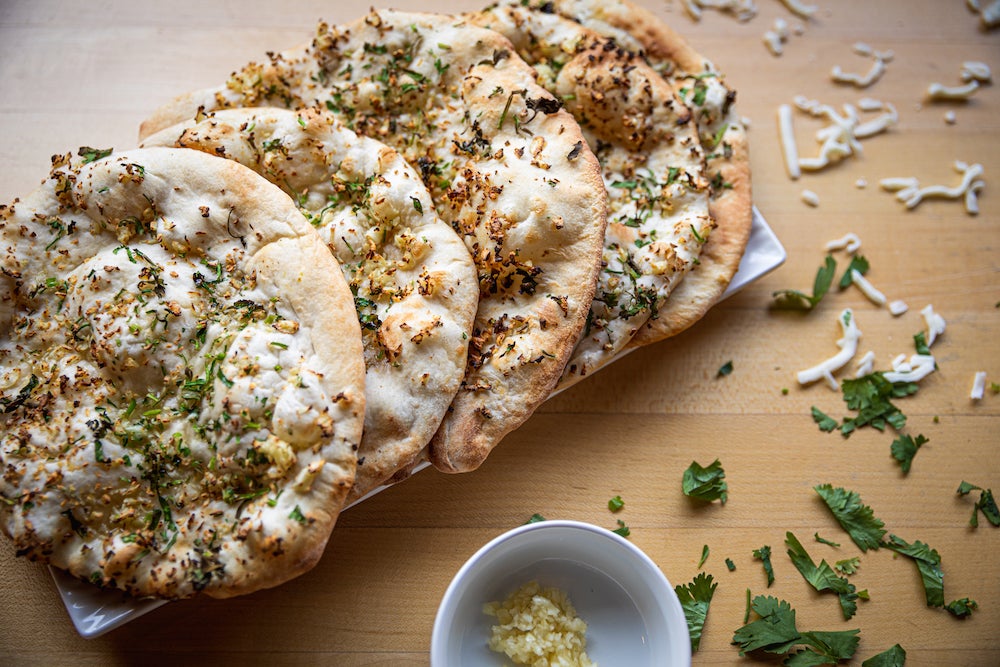 Garlic Naan Platter | Masala Wok Indian + Asian Fare